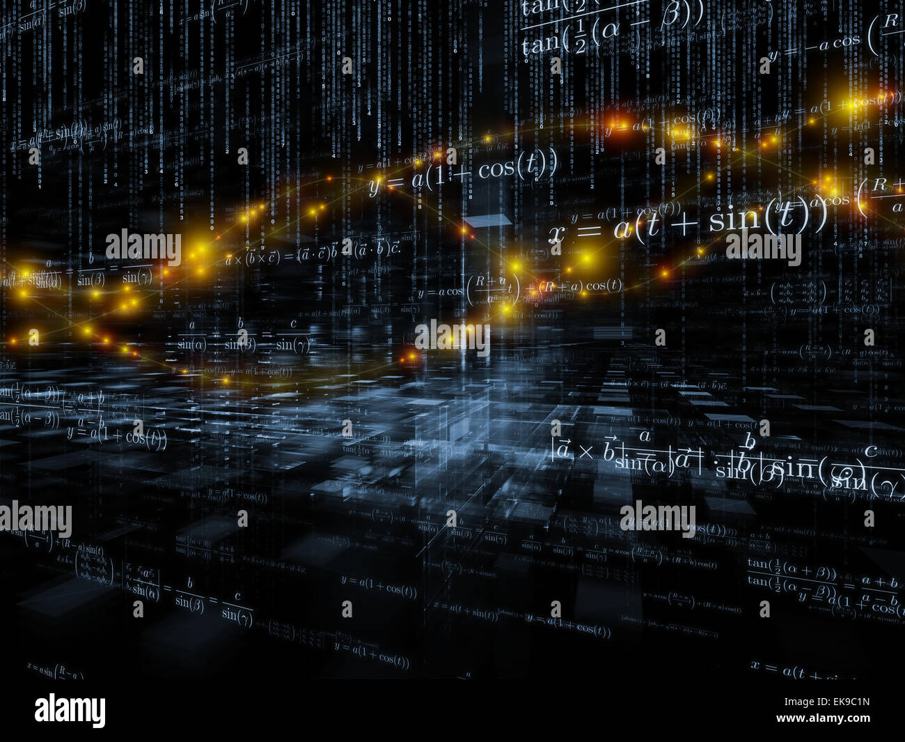 Lights of Mathematics Stock Photo - Alamy