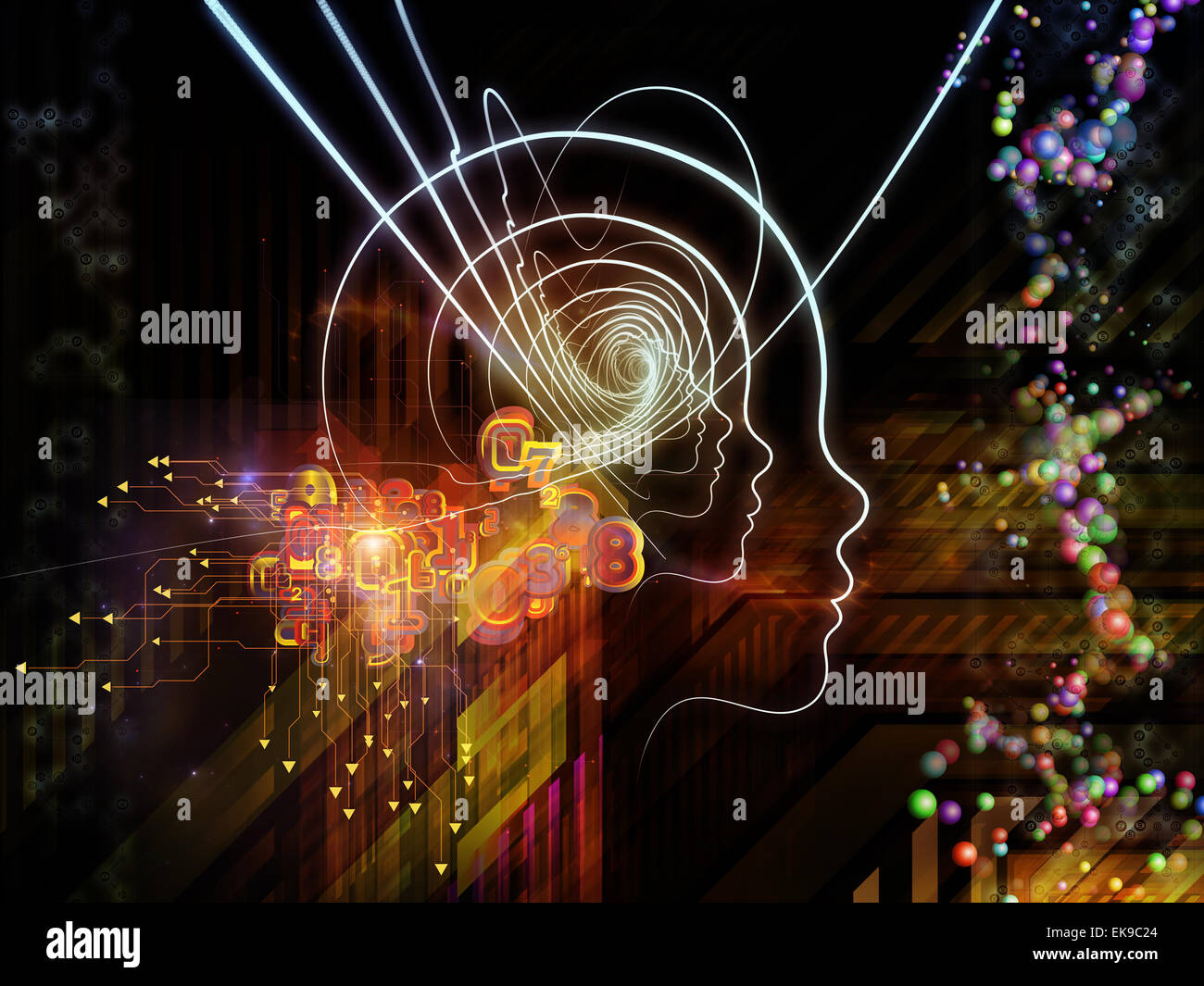 Computer representation of human face hi-res stock photography and ...