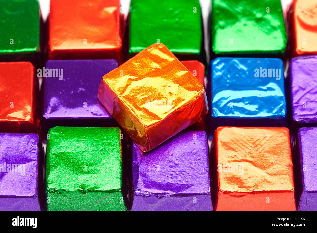 candies in shiny wrappers background Stock Photo - Alamy