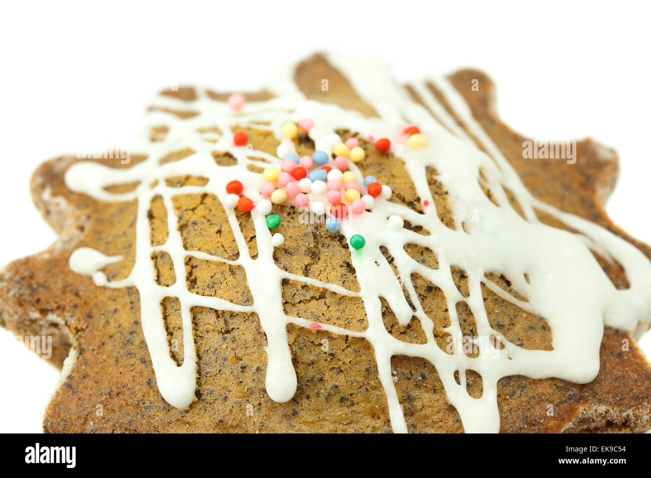 cake with icing and pills isolated on white Stock Photo - Alamy