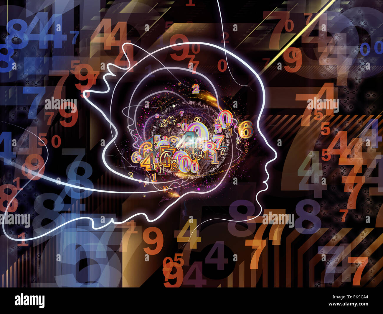 Conceptual Human Technology Stock Photo - Alamy