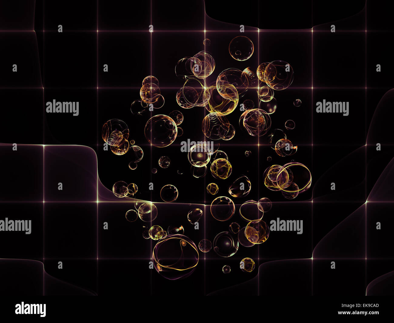 Dance of Fractal Grid Stock Photo - Alamy