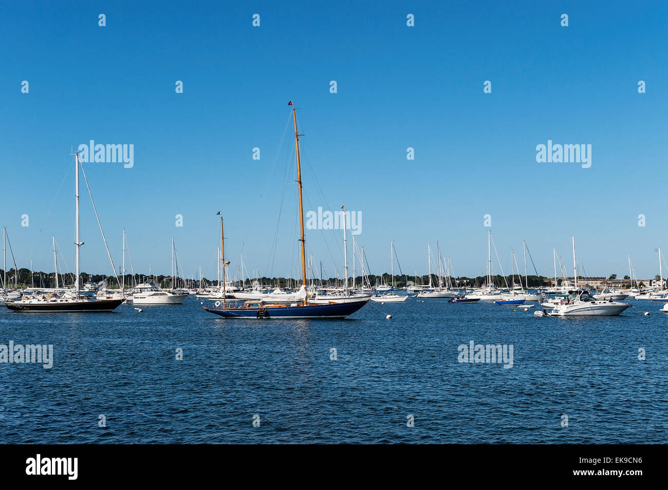 Boats in harbor, Newport, Rhode Island, USA Stock Photo - Alamy