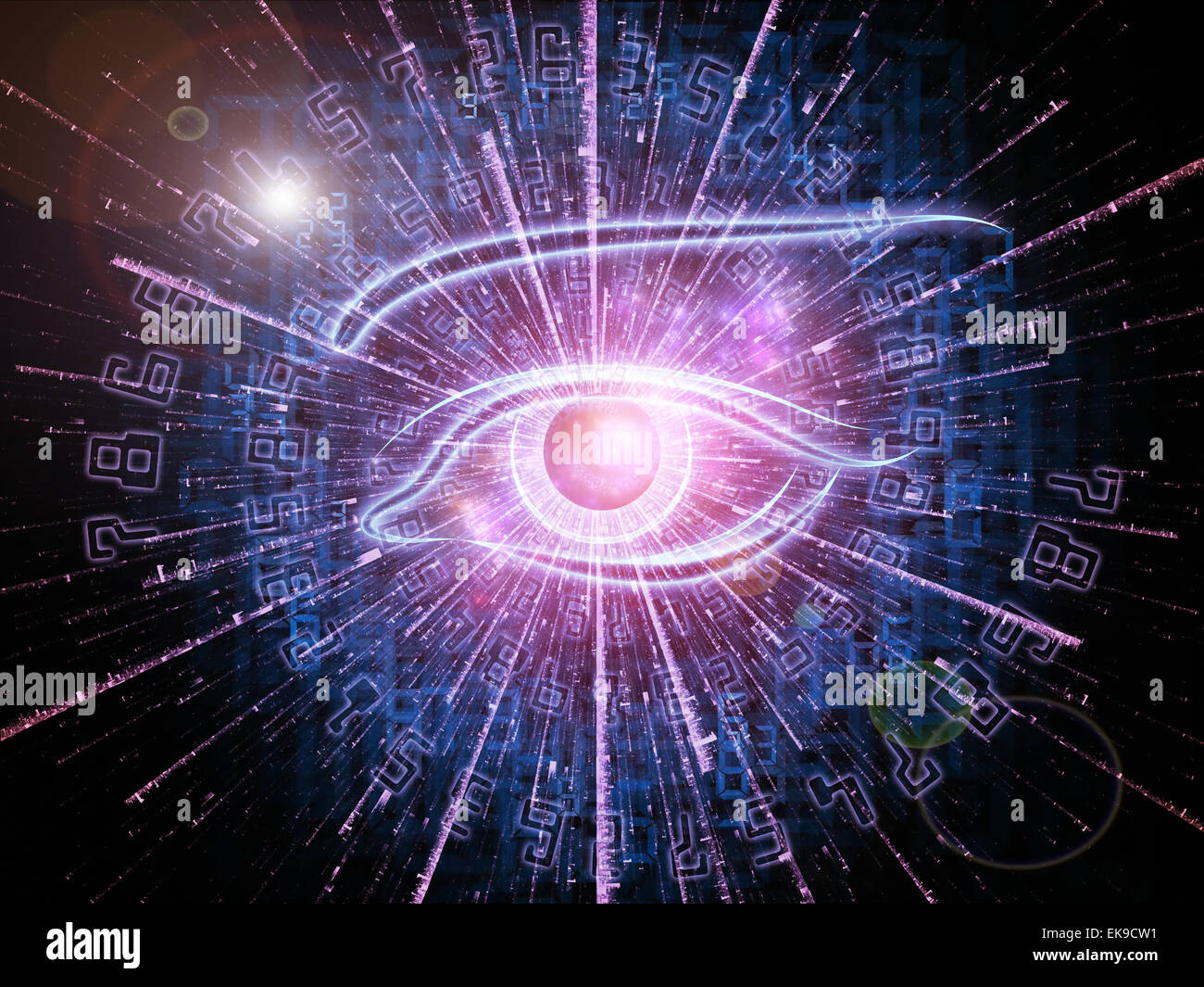 Eye of digits Stock Photo - Alamy