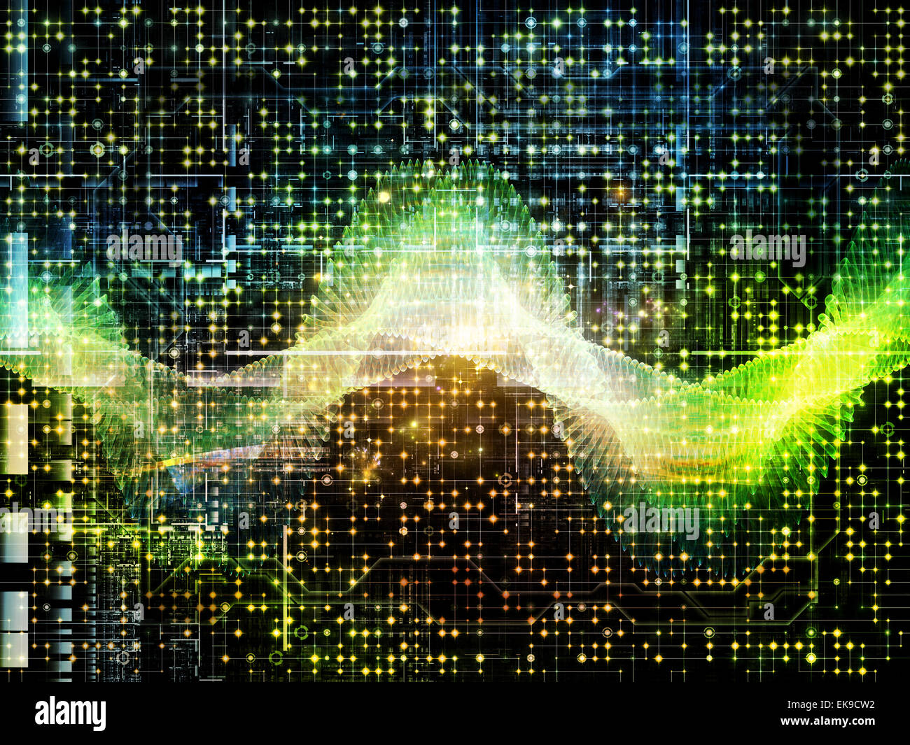 Lights of Network Stock Photo - Alamy