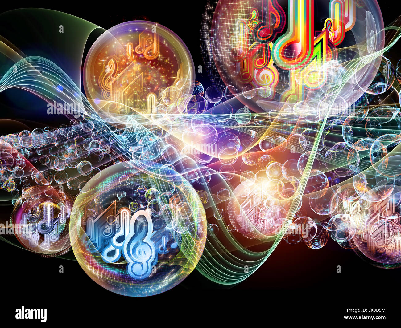 Circular sound wave music hi-res stock photography and images - Alamy