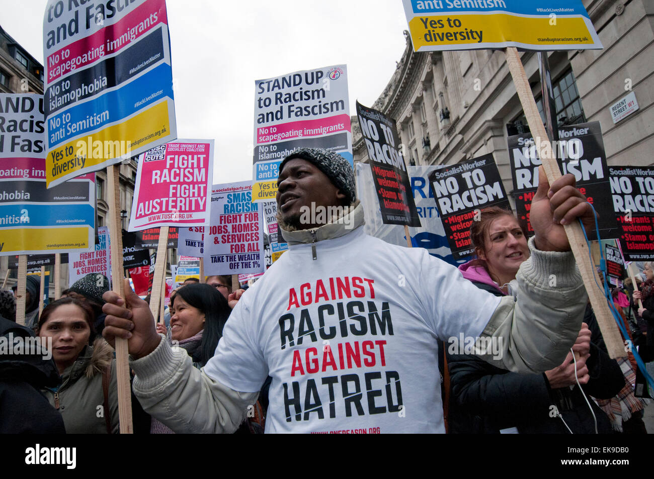 Thousands march through London on UN Anti-Racism Day protesting Racism ...