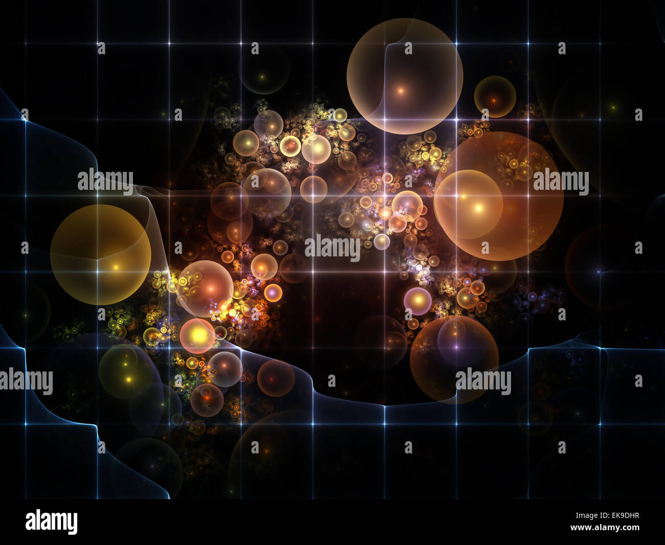 Conceptual Fractal Grid Stock Photo - Alamy