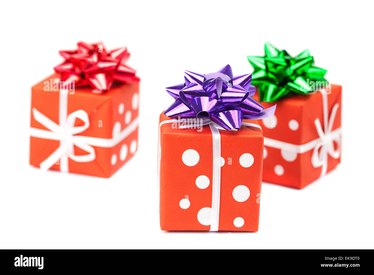 presents isolated on white Stock Photo - Alamy