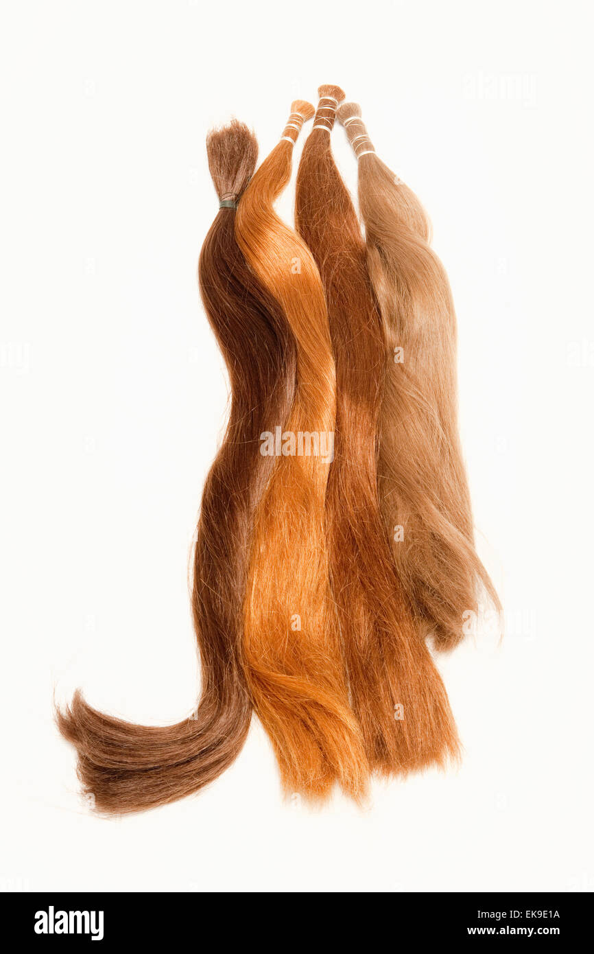 Real Human Hair Used for Production of Wigs Stock Photo - Alamy