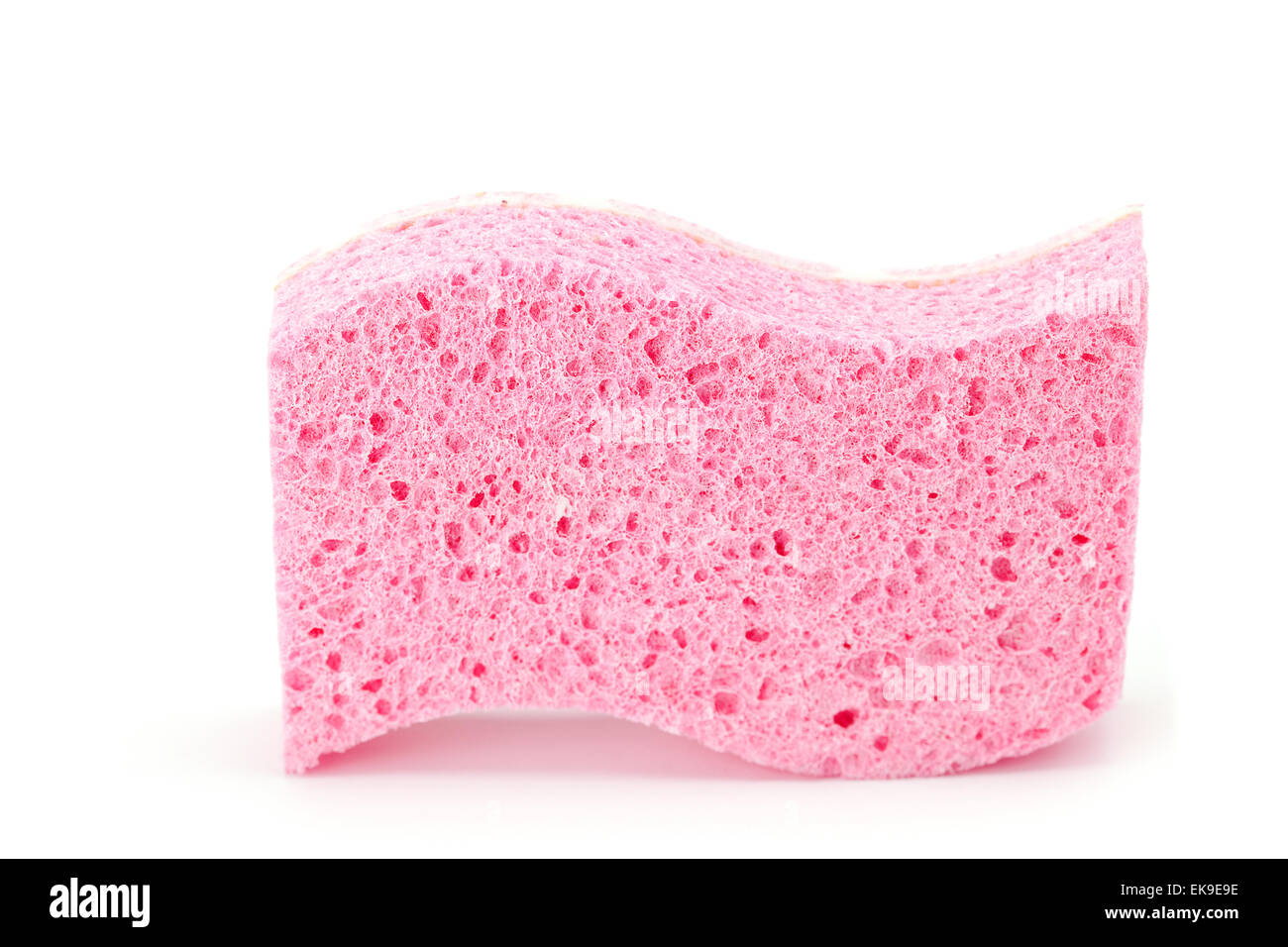 pink sponge isolated on white Stock Photo - Alamy