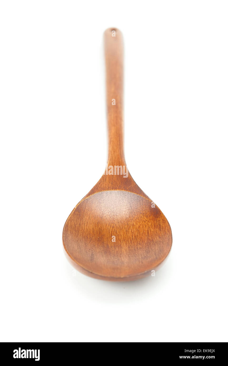 wooden spoon isolated on white Stock Photo - Alamy