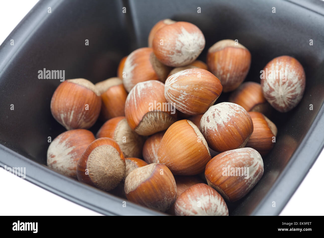 Hazelnuts in wood bowl hi-res stock photography and images - Alamy