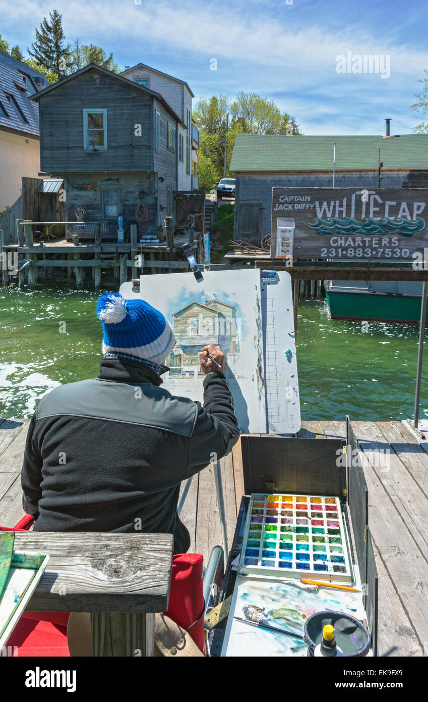 Michigan, Leelanau County, Leland Historic District aka Fishtown ...
