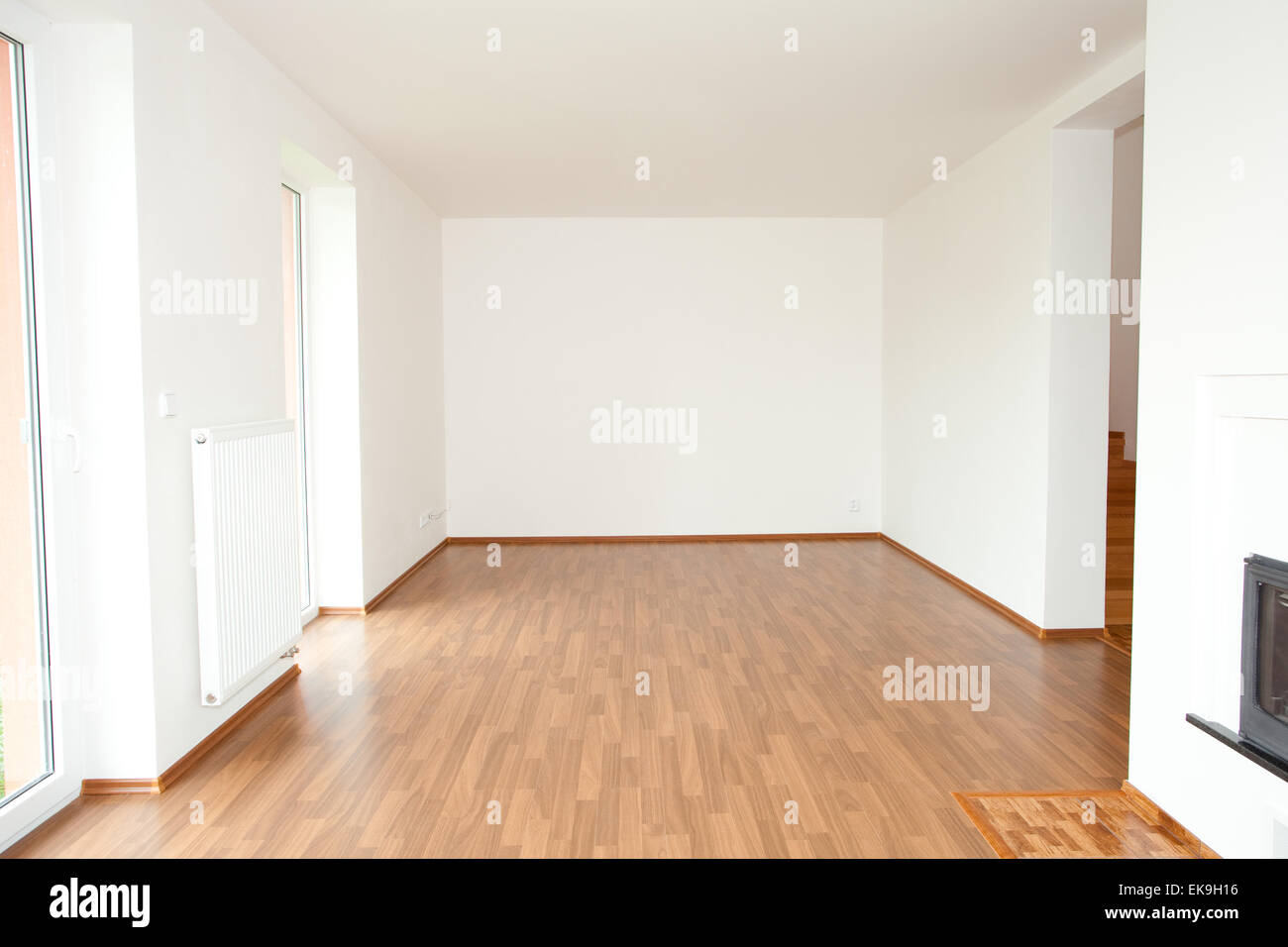 clean white room interior of a country cottage Stock Photo - Alamy