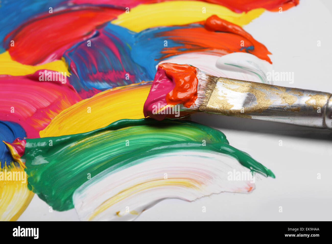 brush and abstract acrylic painted background Stock Photo - Alamy