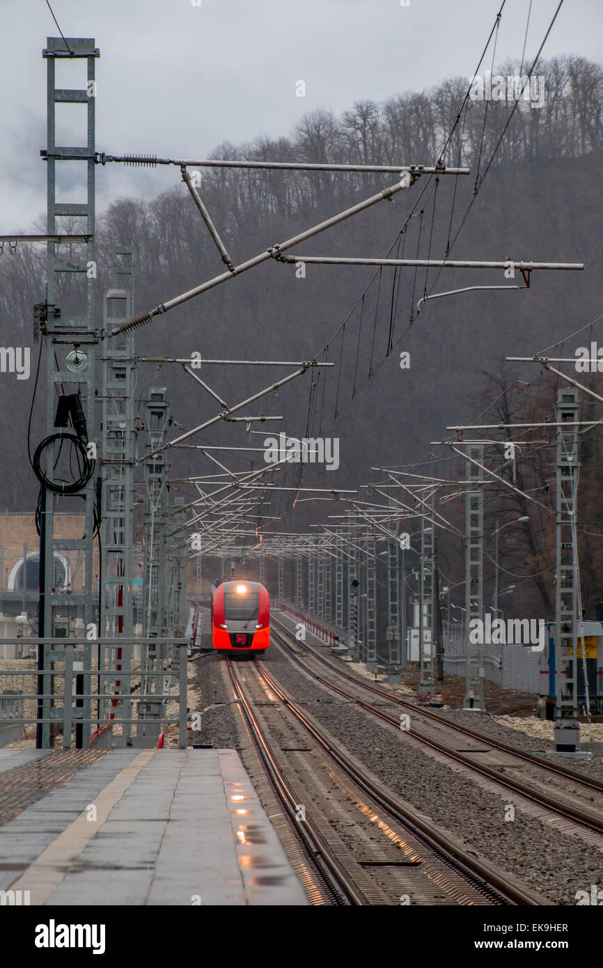 Arrives at station hi-res stock photography and images - Alamy