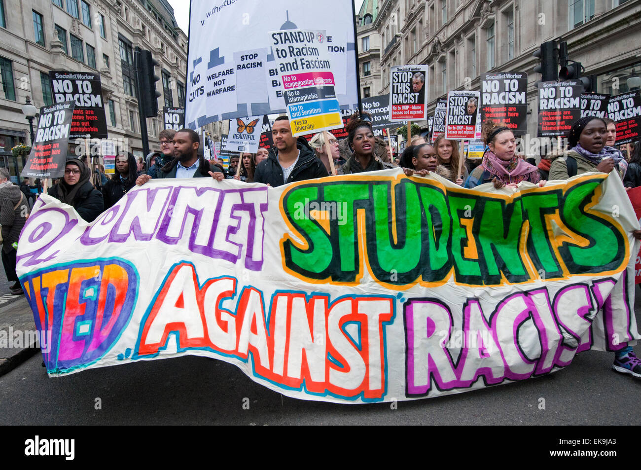 Thousands march through London on UN Anti-Racism Day protesting Racism ...