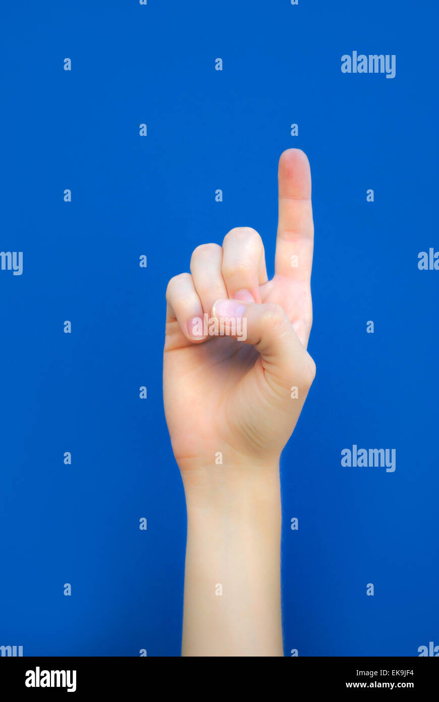 Hand signals numbers one hi-res stock photography and images - Alamy