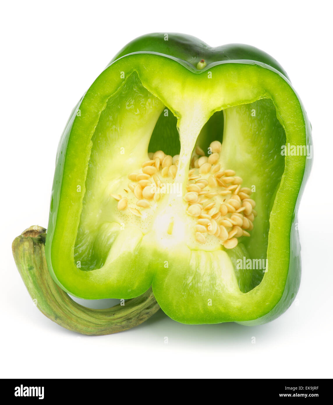Green Bell Pepper Stock Photo - Alamy