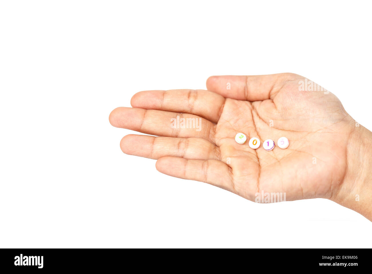 Hand holding beads isolated on white background Stock Photo - Alamy
