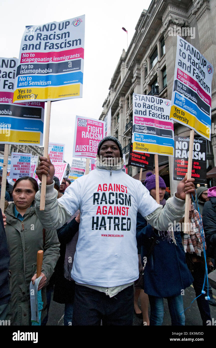 Thousands march through London on UN Anti-Racism Day protesting Racism ...