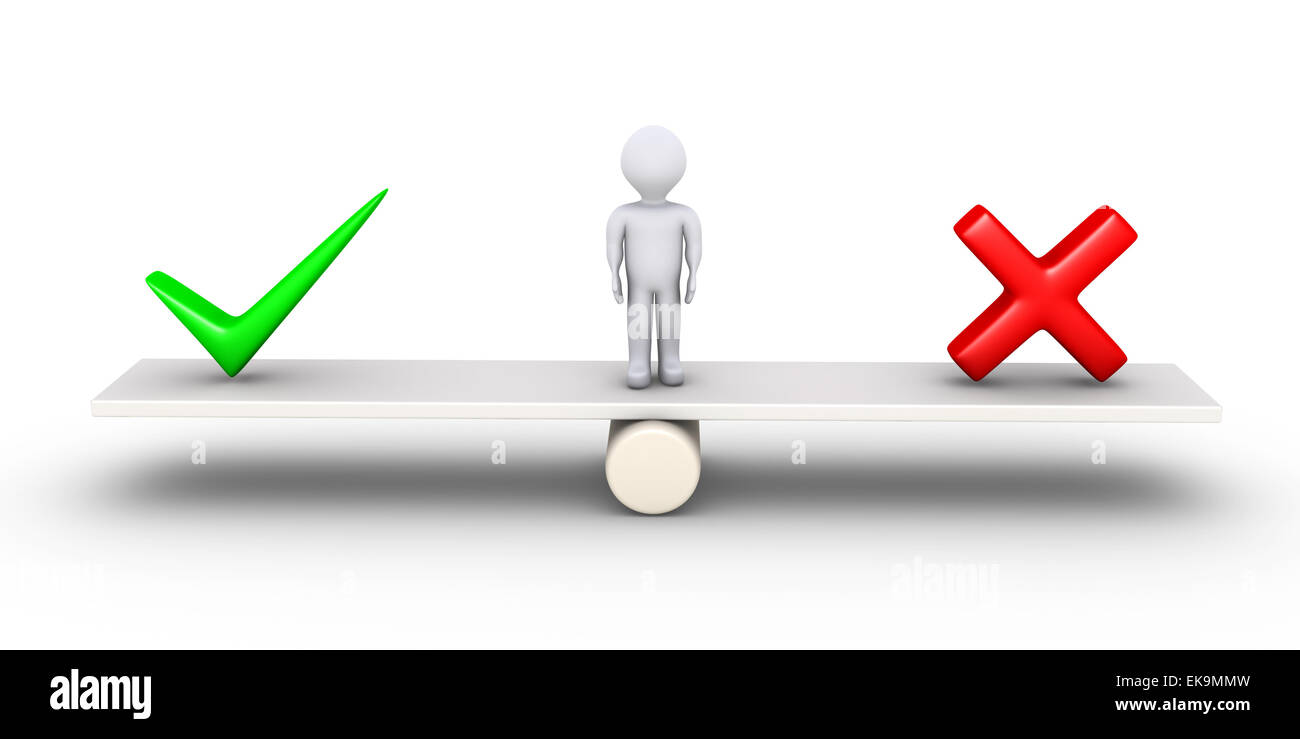 3d person balance scale hi-res stock photography and images - Alamy