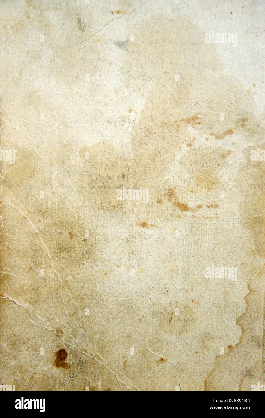 Vintage stained paper hi-res stock photography and images - Alamy