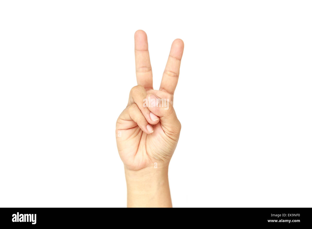 Hand isolated on white background Stock Photo - Alamy