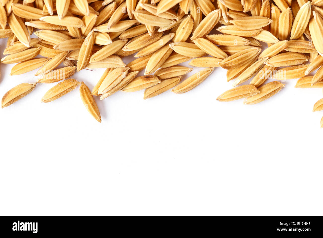 rice grains isolated on white background Stock Photo - Alamy