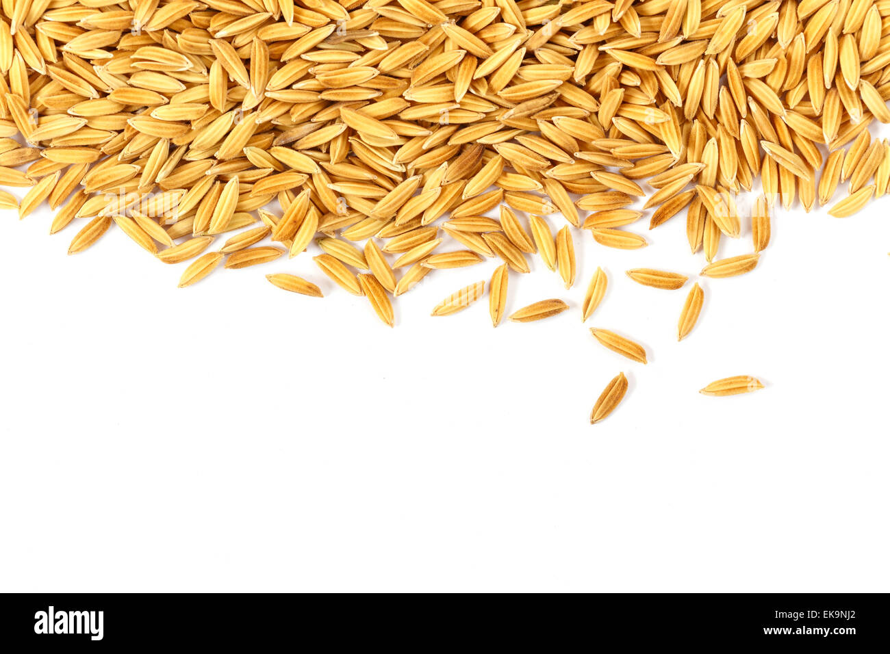 rice grains isolated on white background Stock Photo - Alamy