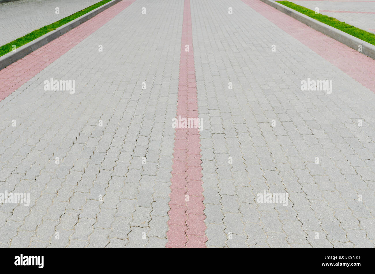 cobblestone road in the park Stock Photo - Alamy