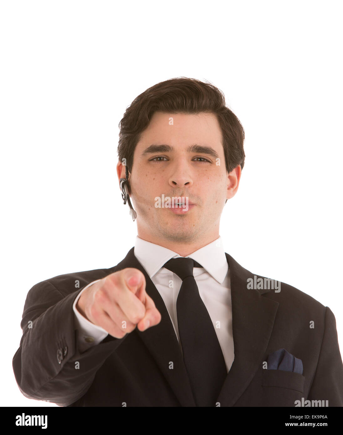 Businessman pointing at the camera Stock Photo - Alamy