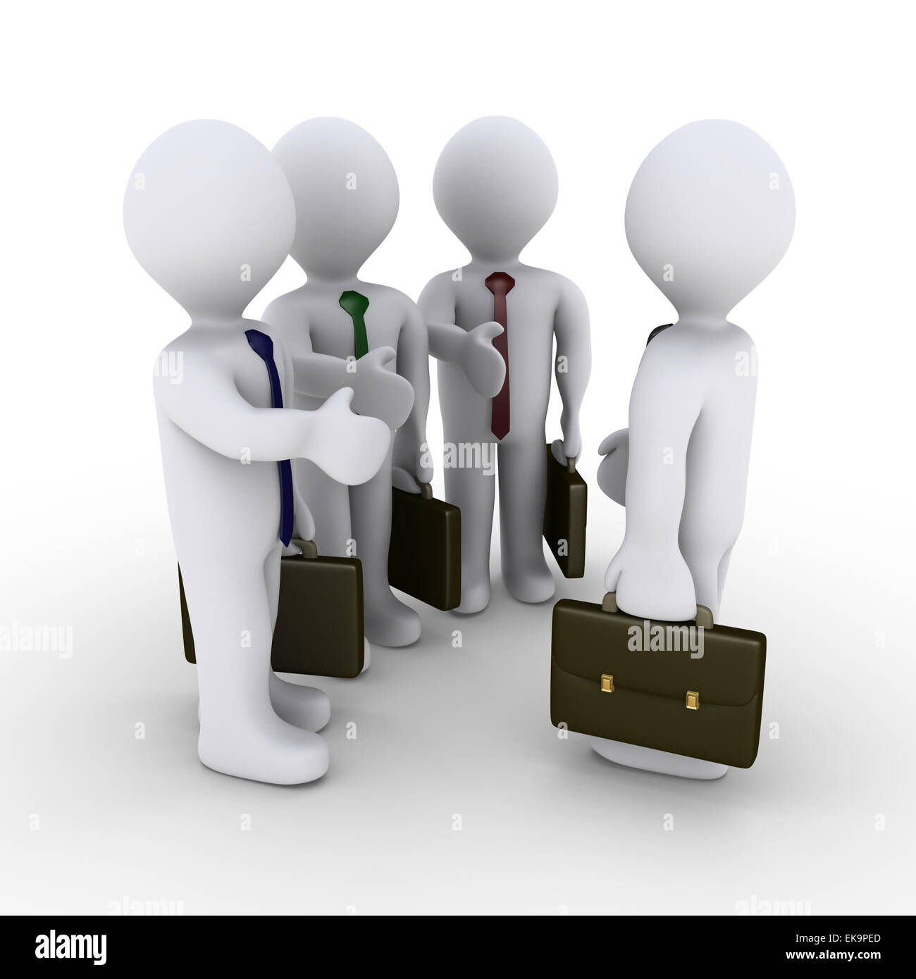 Three businessmen offer handshake Stock Photo - Alamy