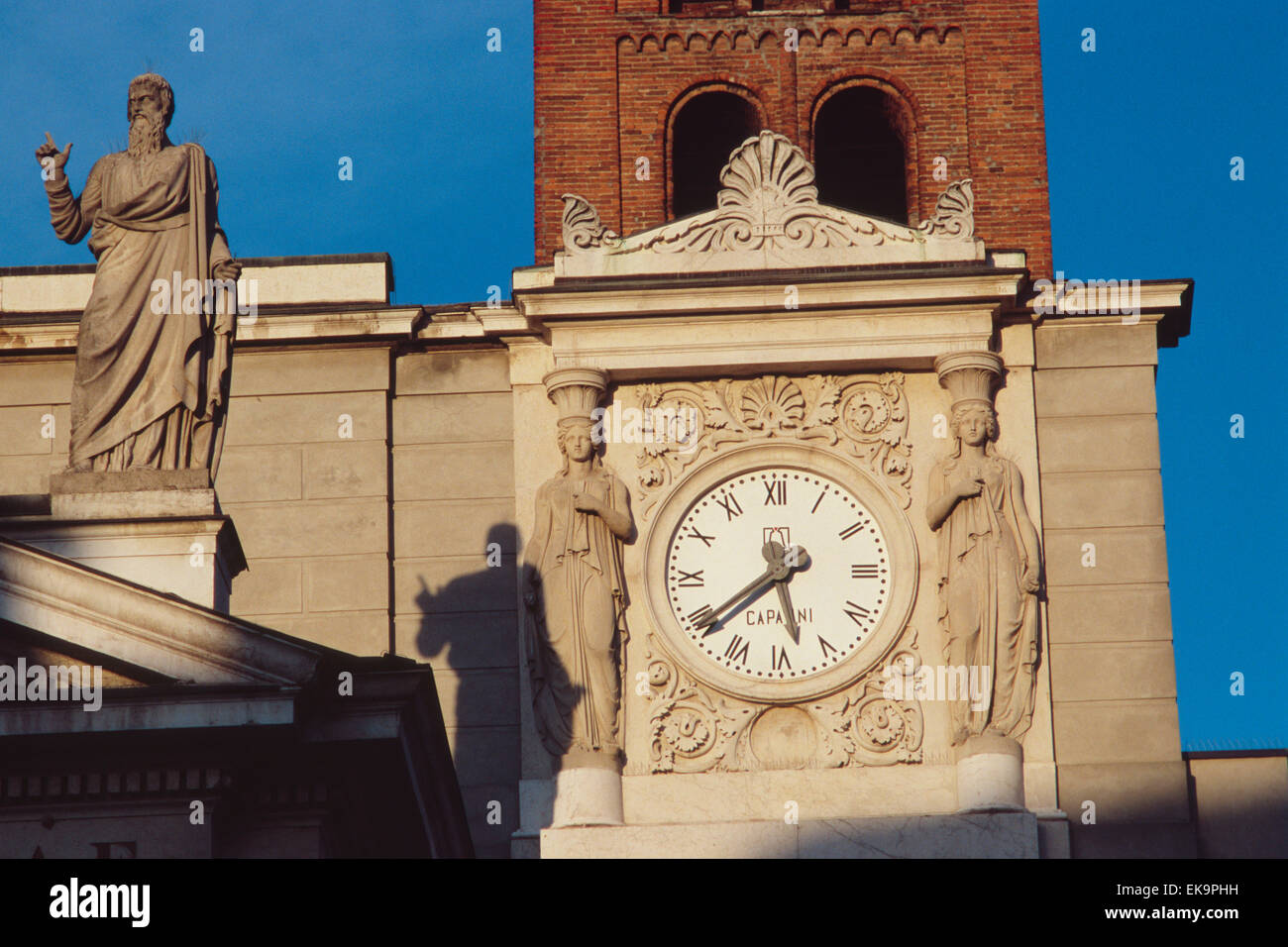 Italy, Lombardy, Cremona, Sant Agata Church, Clock Stock Photo - Alamy