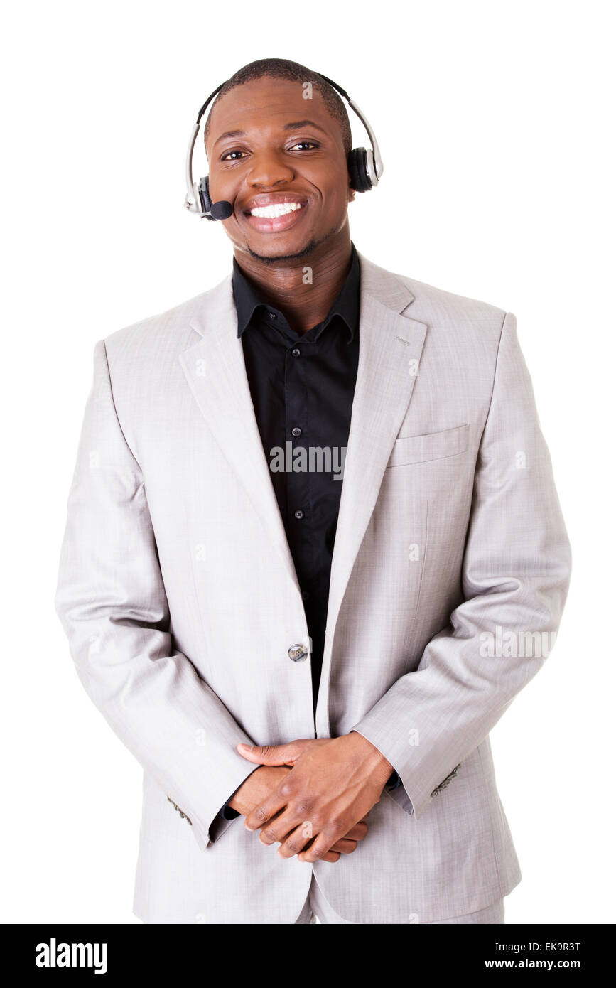 Happy support center operator hi-res stock photography and images - Alamy