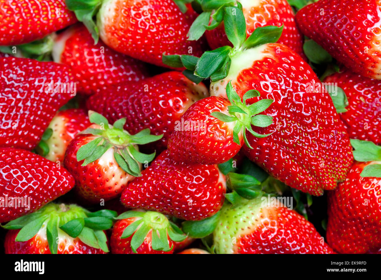 background of red big juicy ripe strawberries Stock Photo - Alamy