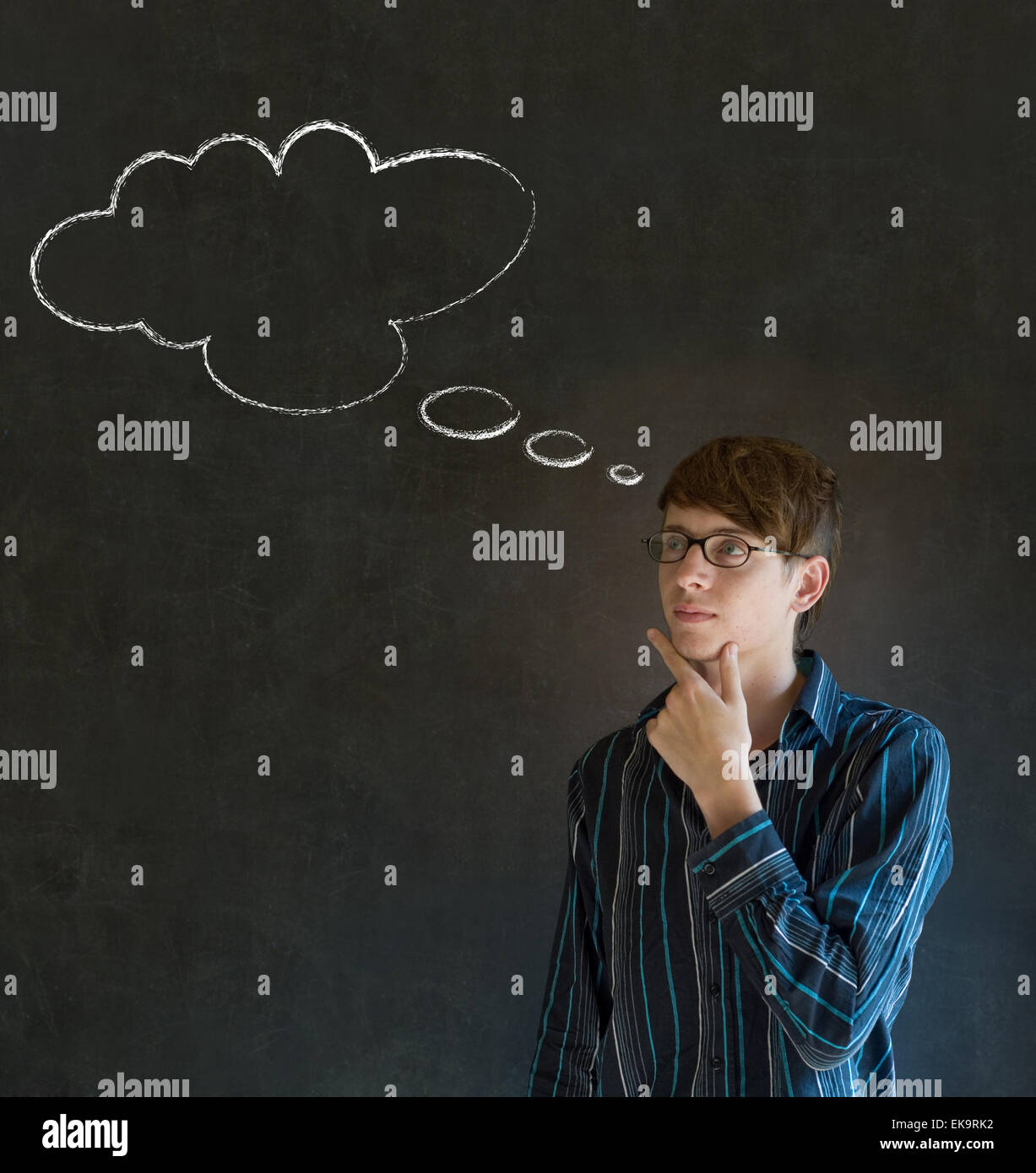 Brainstorming handsome young man thinking hi-res stock photography and ...