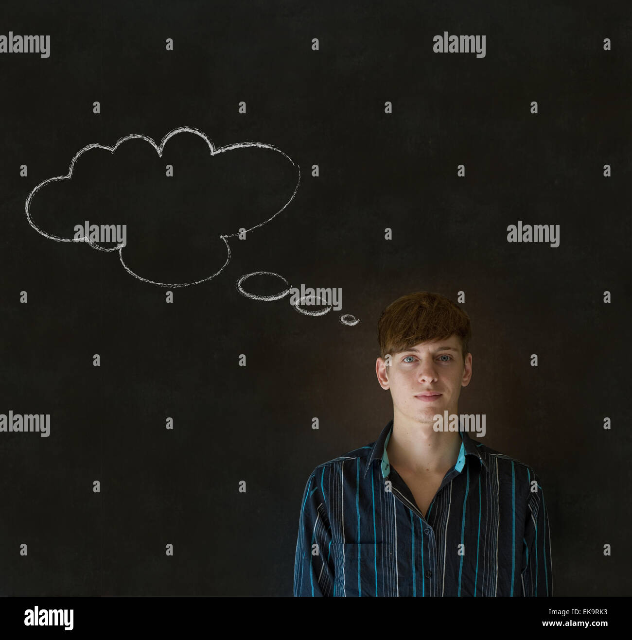 Brainstorming handsome young man thinking hi-res stock photography and ...