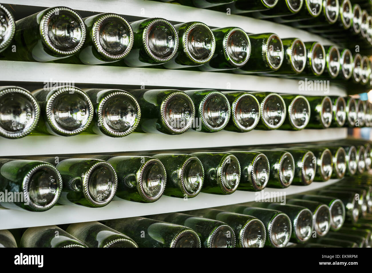 Stack of glass bottle Stock Photo - Alamy