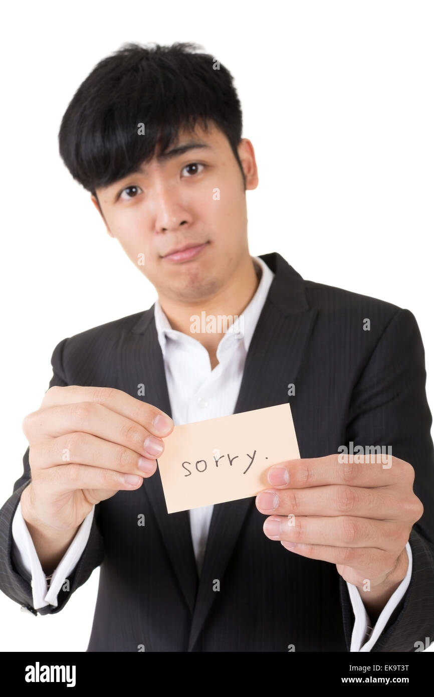 Sorry word written on paper hi-res stock photography and images - Alamy