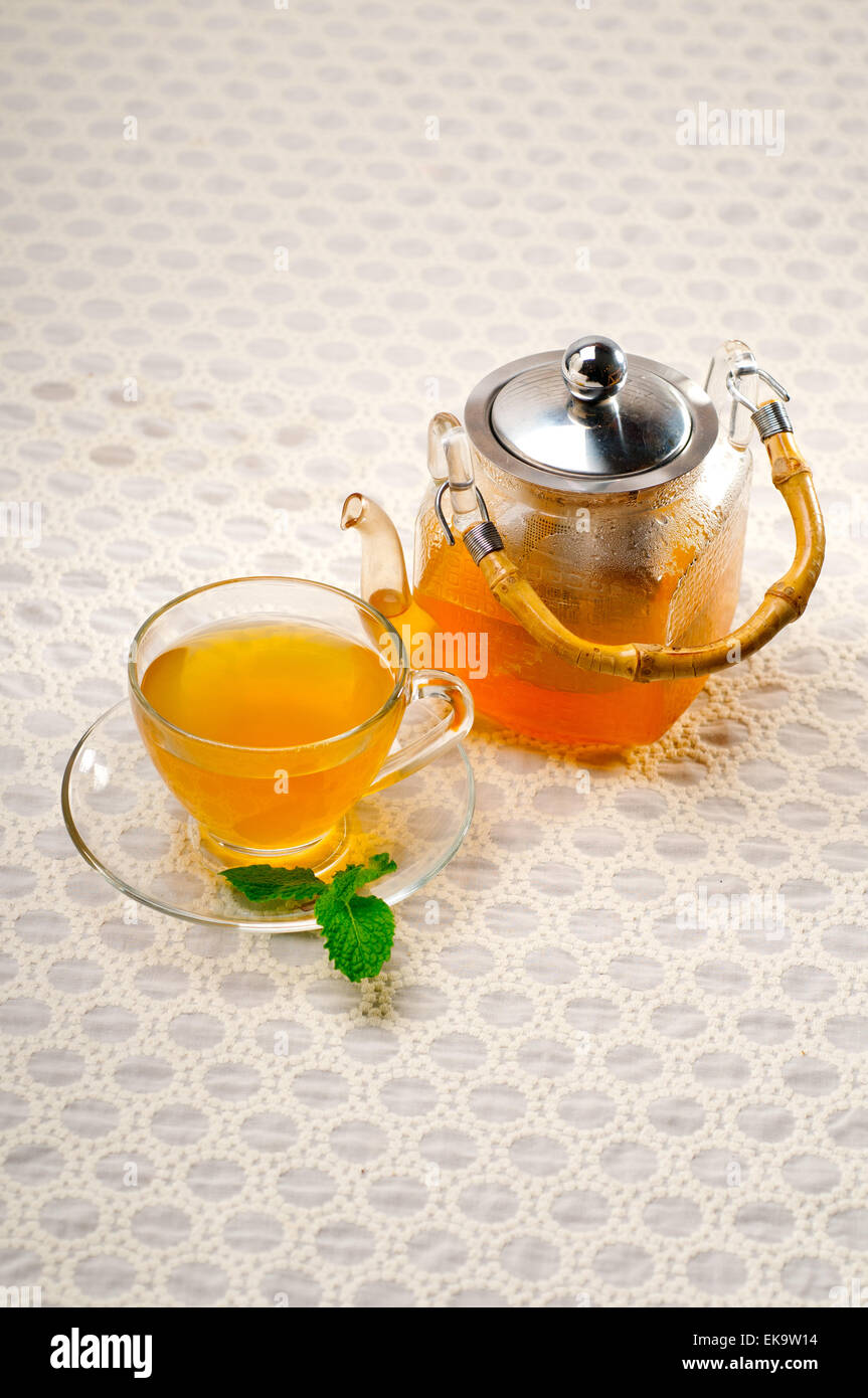 fresh selection of tea Stock Photo - Alamy