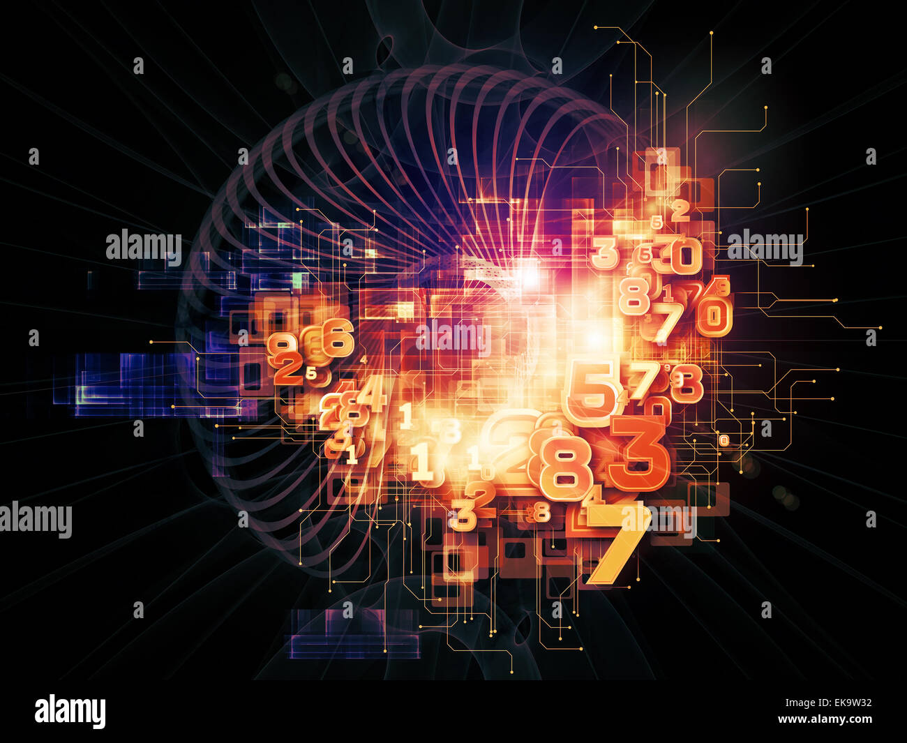 Numbers of Geometry Stock Photo - Alamy