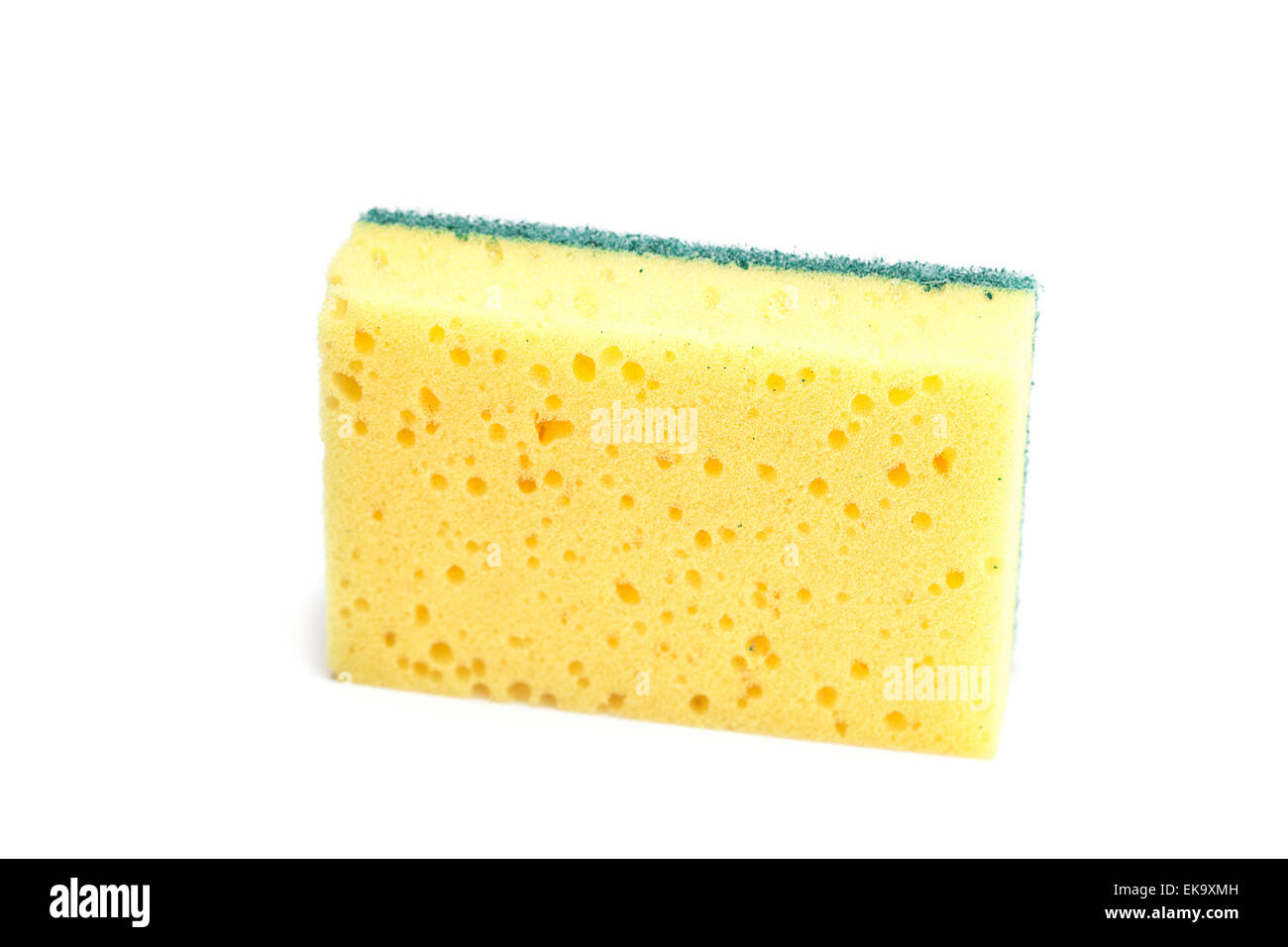 sponge for washing dishes isolated on white Stock Photo - Alamy