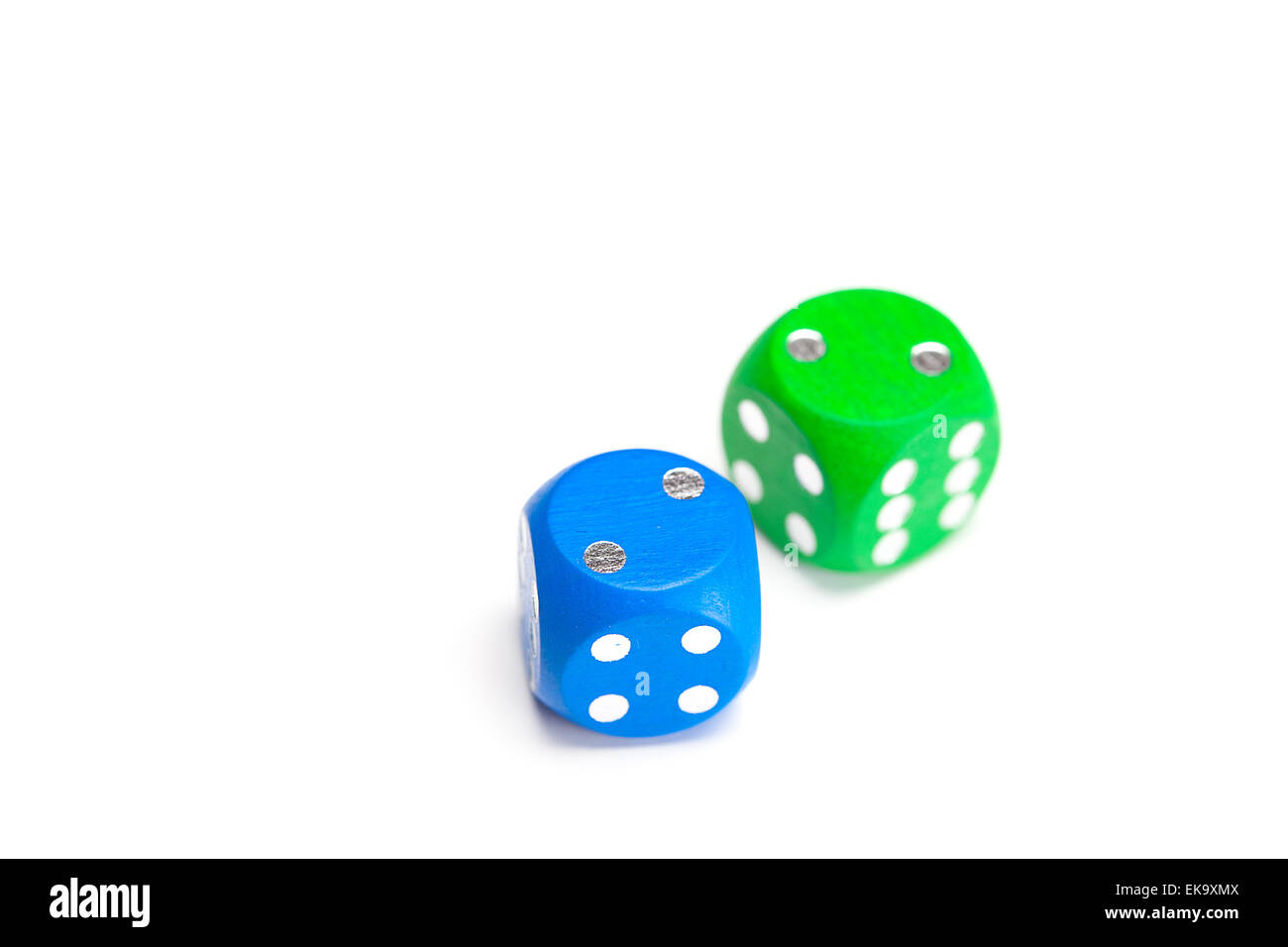 dice isolated on white Stock Photo - Alamy