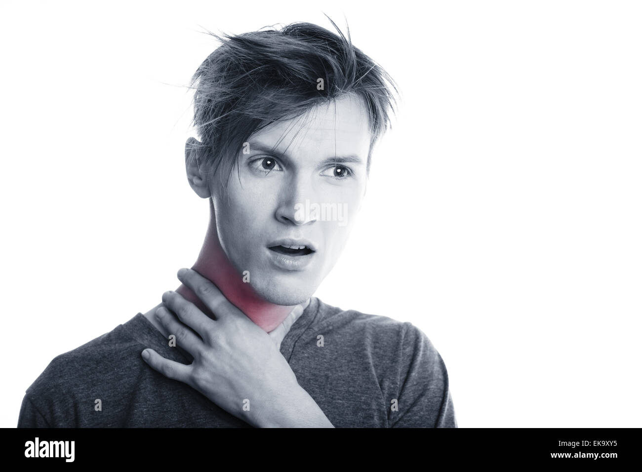 Tonsillitis angina hi-res stock photography and images - Alamy