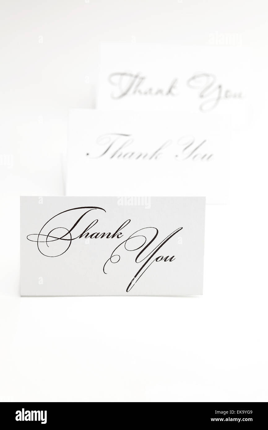 Thank you card and writing hi-res stock photography and images - Alamy
