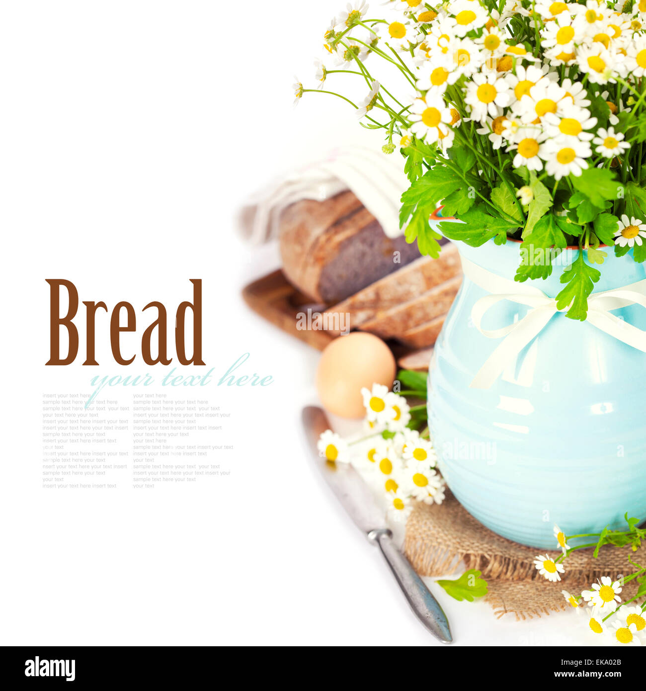 flowers and bread Stock Photo - Alamy