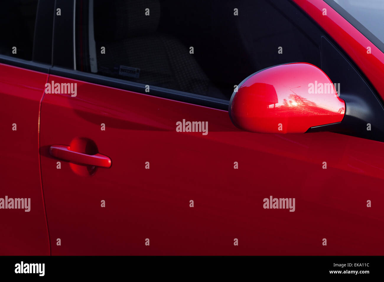 details of a beautiful red car Stock Photo - Alamy