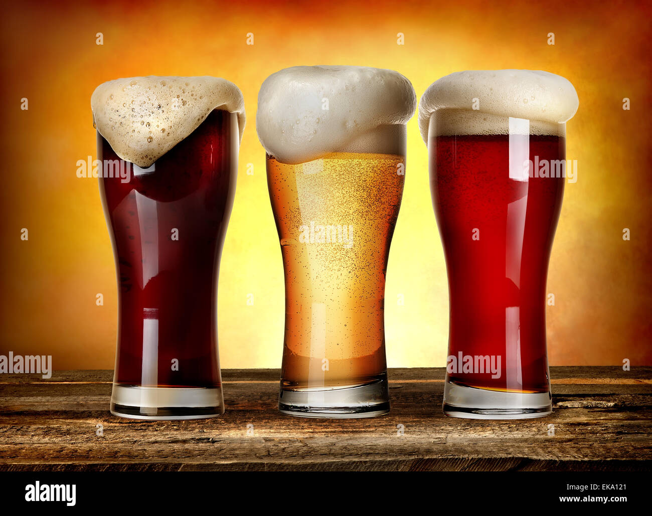 Beer table glasses hi-res stock photography and images - Alamy